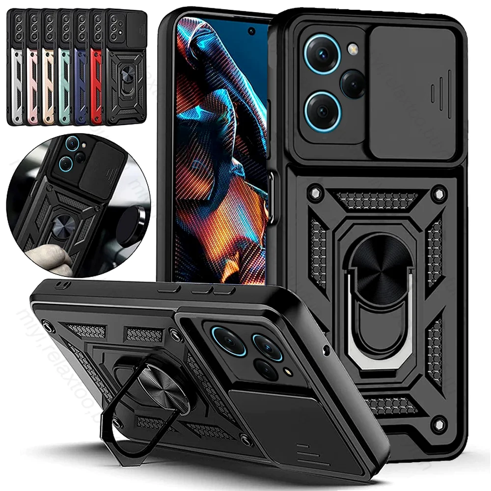 slide camera shockproof armor case for pocox5pro little poko poxo poco ...