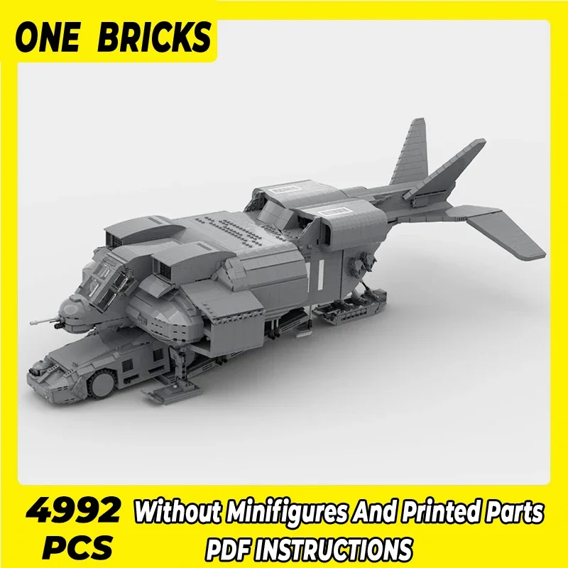 Moc-Building-Bricks-Military-Alien-Dropship-Cheyenne-UD-4L-With-M577 ...