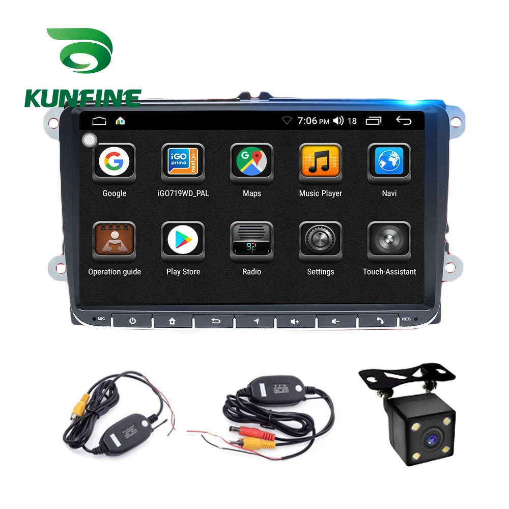 9 polegada universal estéreo para vw jetta passat polo cc touran android rádio do carro ...