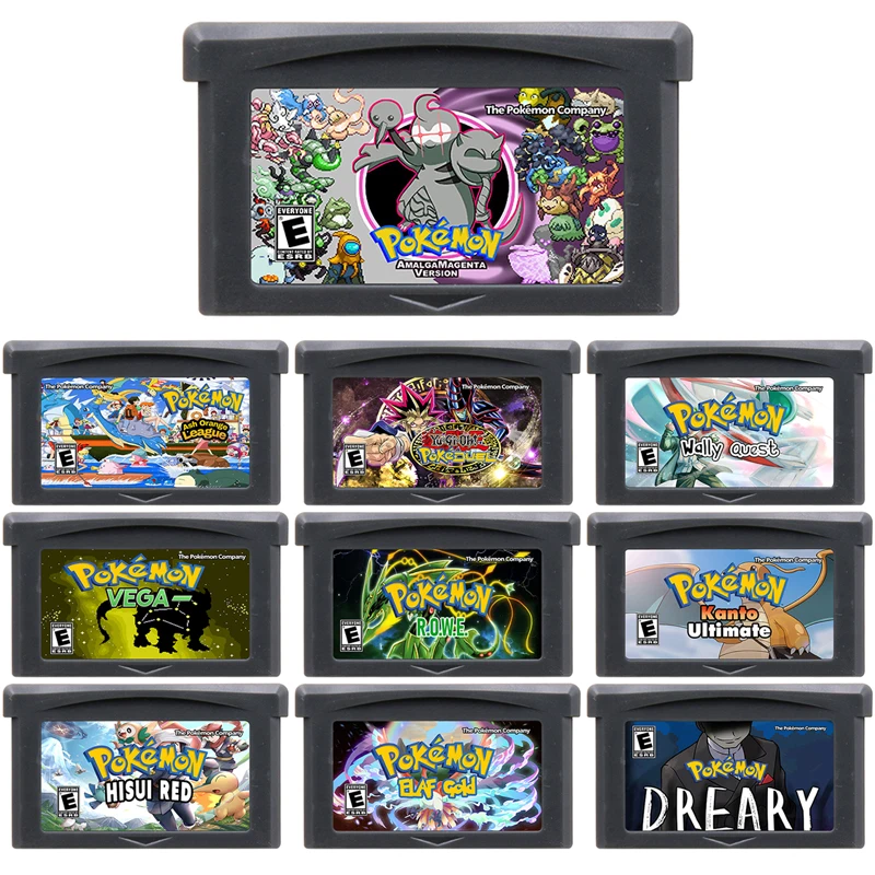 GBA-Game-Cartridge-32-Bit-Video-Game-Console-Card-Pokemon-Series-Amalga ...