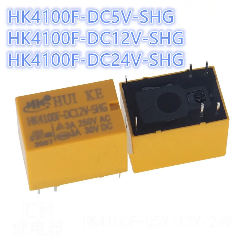Free Shipping 100% original relay 100pcs/lot HK4100F-DC5V/12V/24V-SHG ...