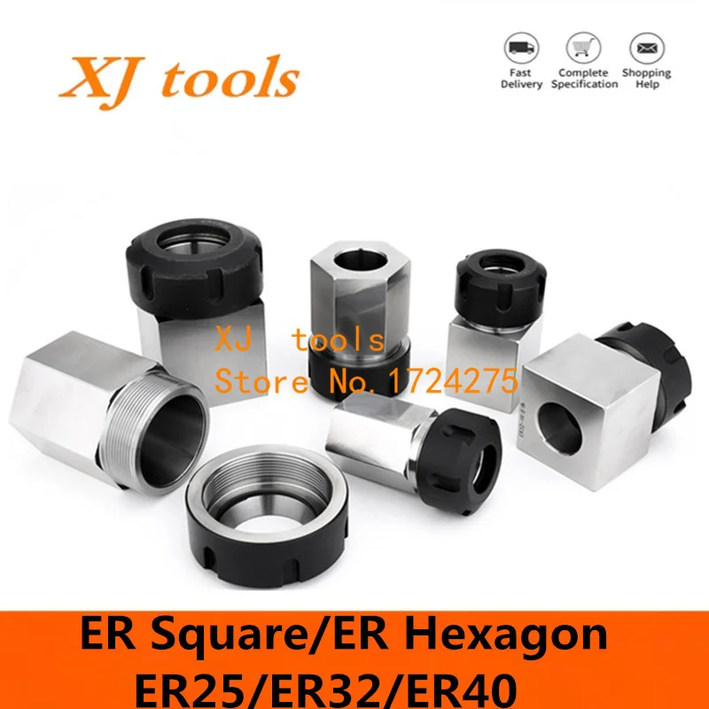 High-quality-Square-ER25-ER32-ER40-Block-Hard-Steel-Hex-ER-Collet-Chuck ...