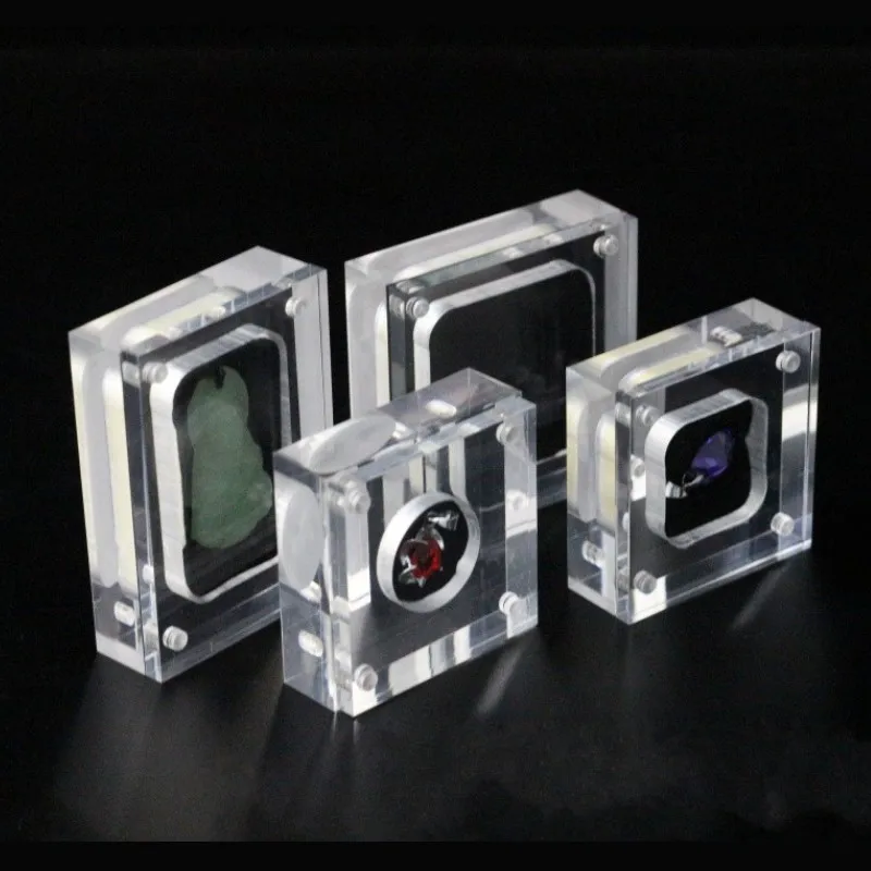 Display Case Diamonds Storage Box Small Pendant Rings Magnet ...