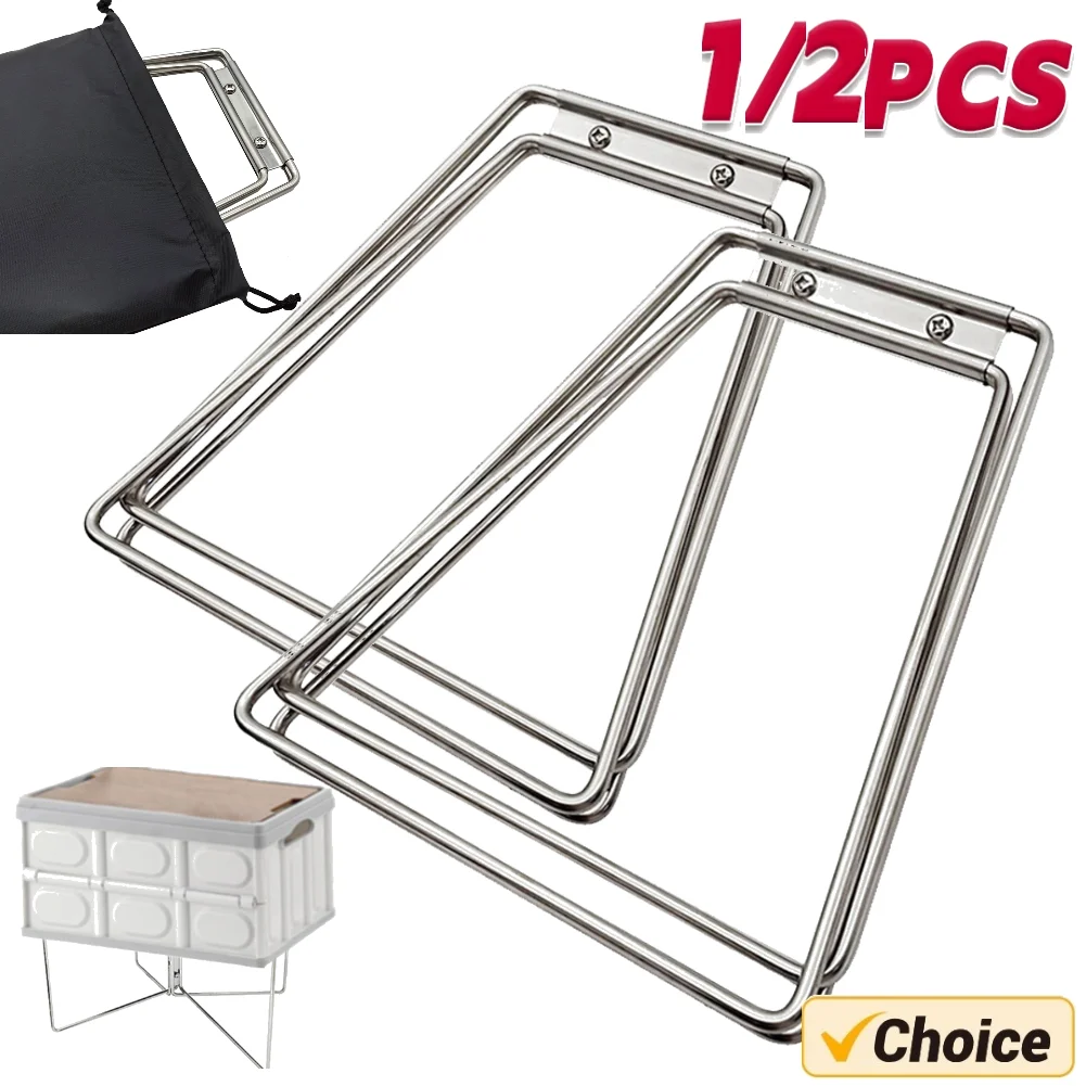 Camping-Folding-Cooler-Box-Stand-Container-Holder-Shelf-Outdoor-Camping ...