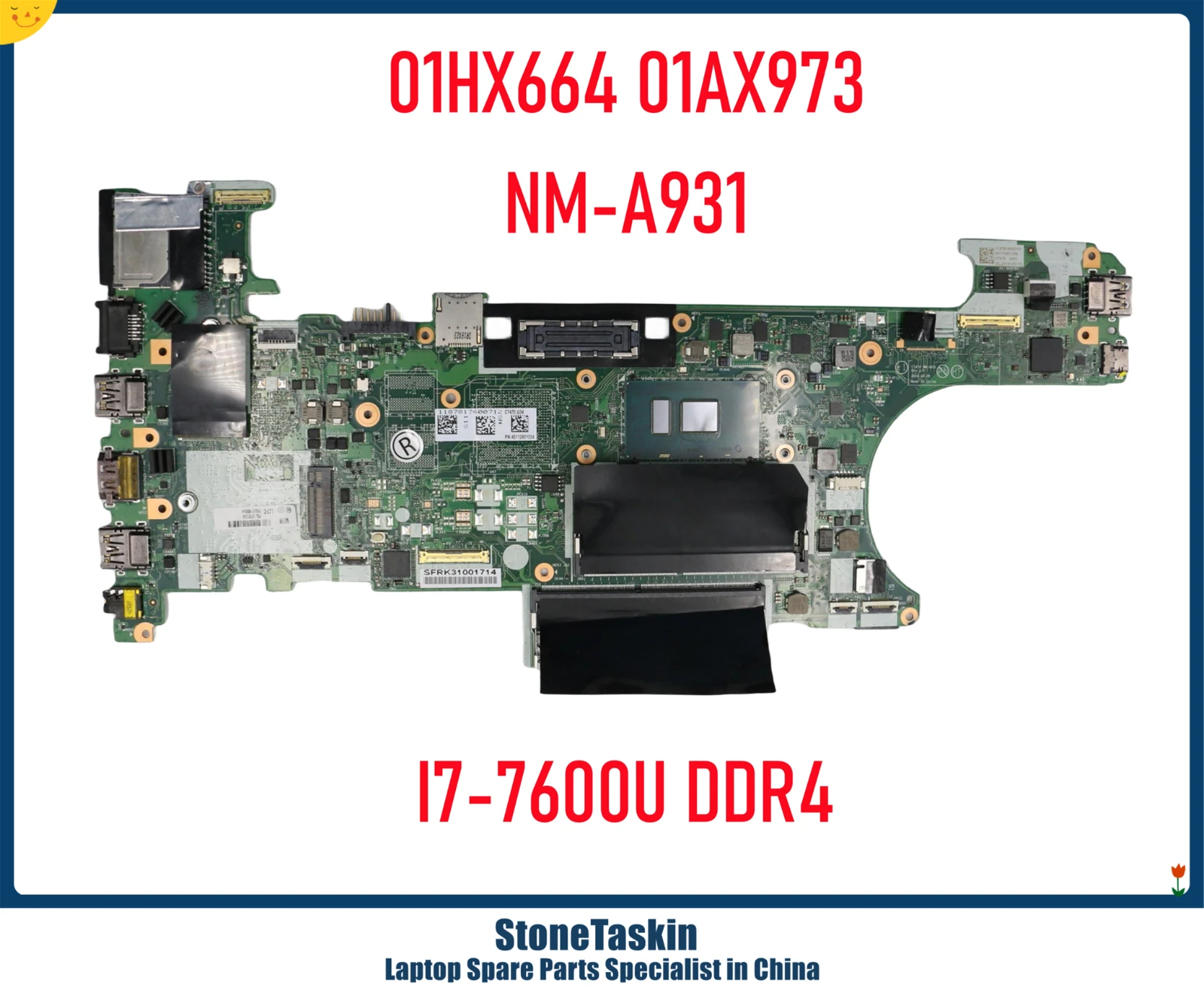 StoneTaskin-01AX973-01HX664-For-Lenovo-Thinkpad-Thinkpad-T470-Laptop-Motherboard-CT470-NM-A931 ...