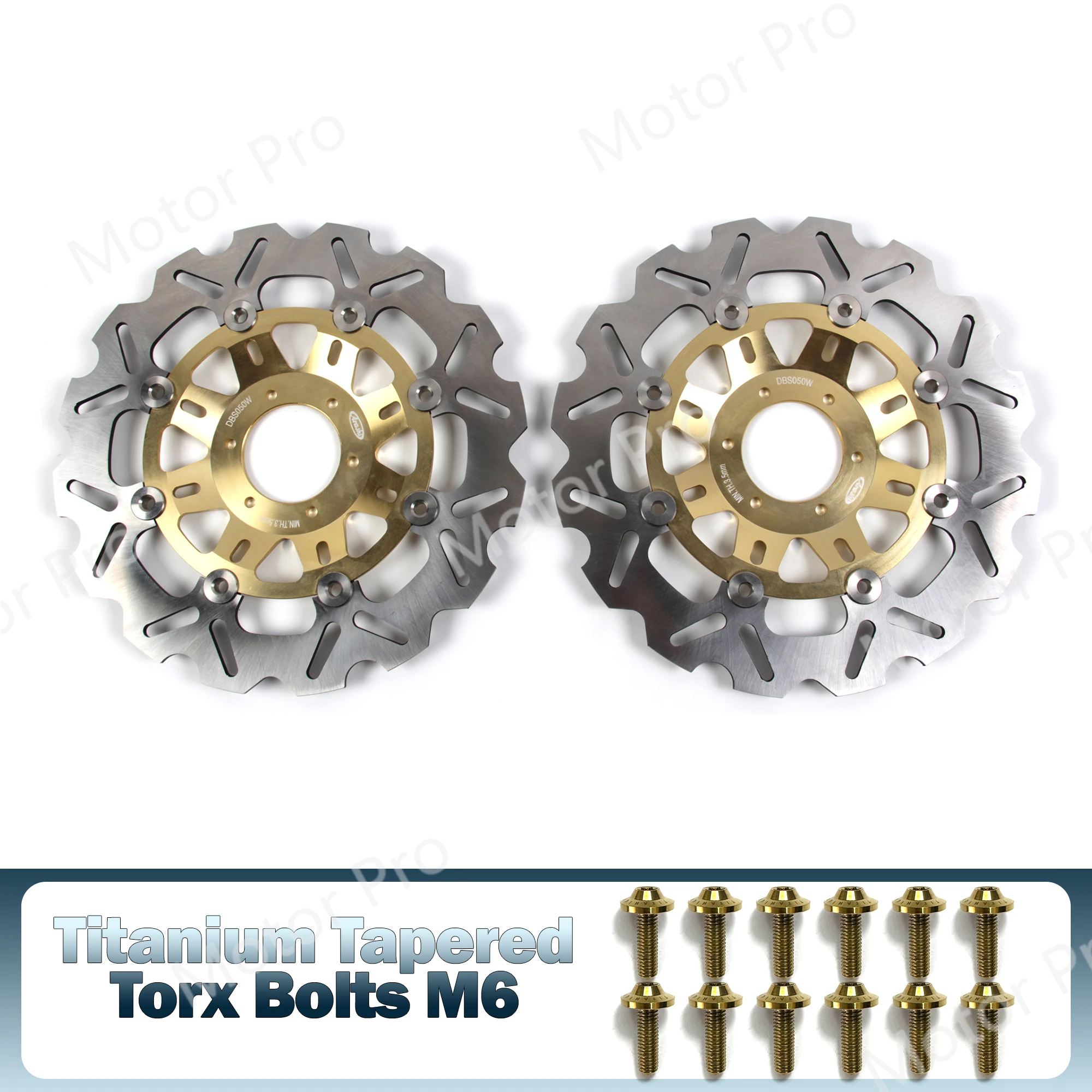 Motorcycle-Front-Brake-Disk-Disc-Rotors-Titanium-Mounting-Bolts-For ...