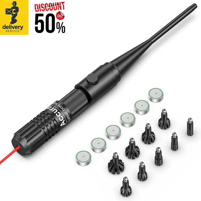 CVLIFE Tactical Red Laser Bore Sight Kit for .177 to .54 Caliber ...