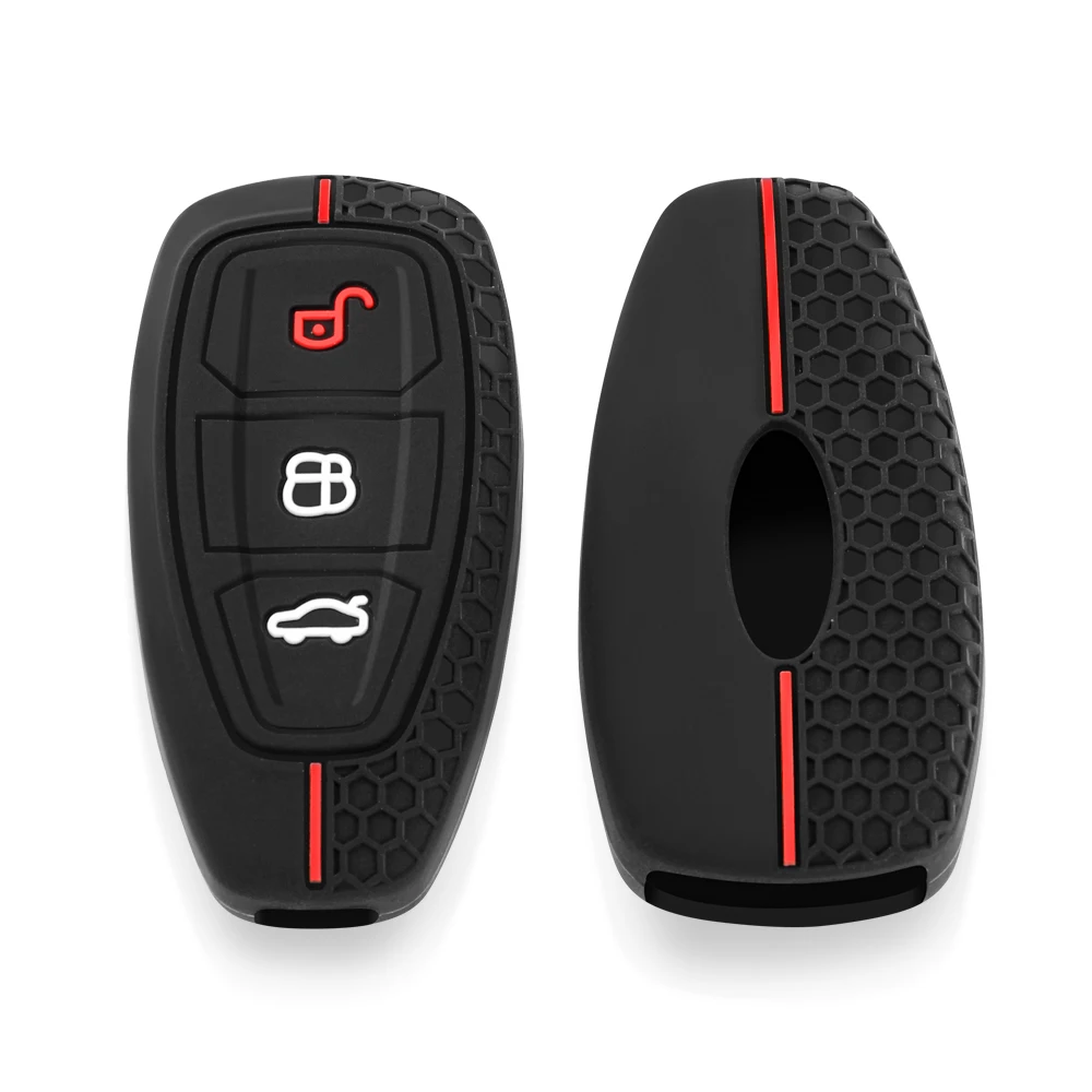 Silicone-Car-Key-Case-Cover-for-Ford-Mondeo-Focus-Fiesta-Kuga-C-Max-S ...