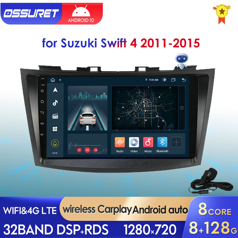 2 Din Android 10 Car Multimedia For Suzuki Swift 4 2011-2015 Swift4 ...