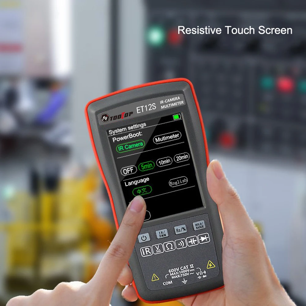 2In1 Thermal Camera Multimeter ET12S Digital 6000 Count Touch Screen ...