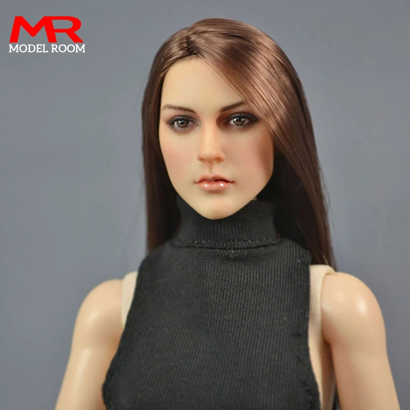 Kimi Toys Kt005 1 6 Europe Beauty Head Sculpt Brown Long Hair Head