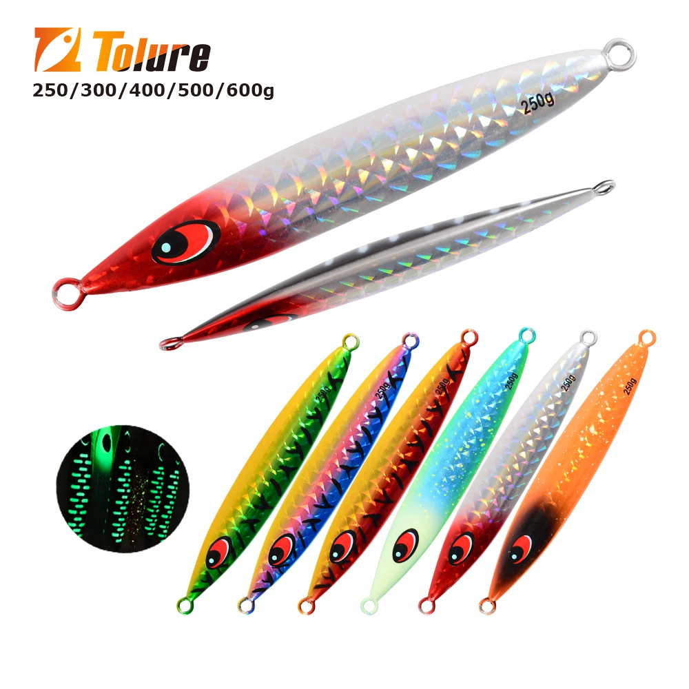 Superlures-250g300g400g500g600g-Flat-Slow-Sinking-Hard-Metal-Jig-Japan ...