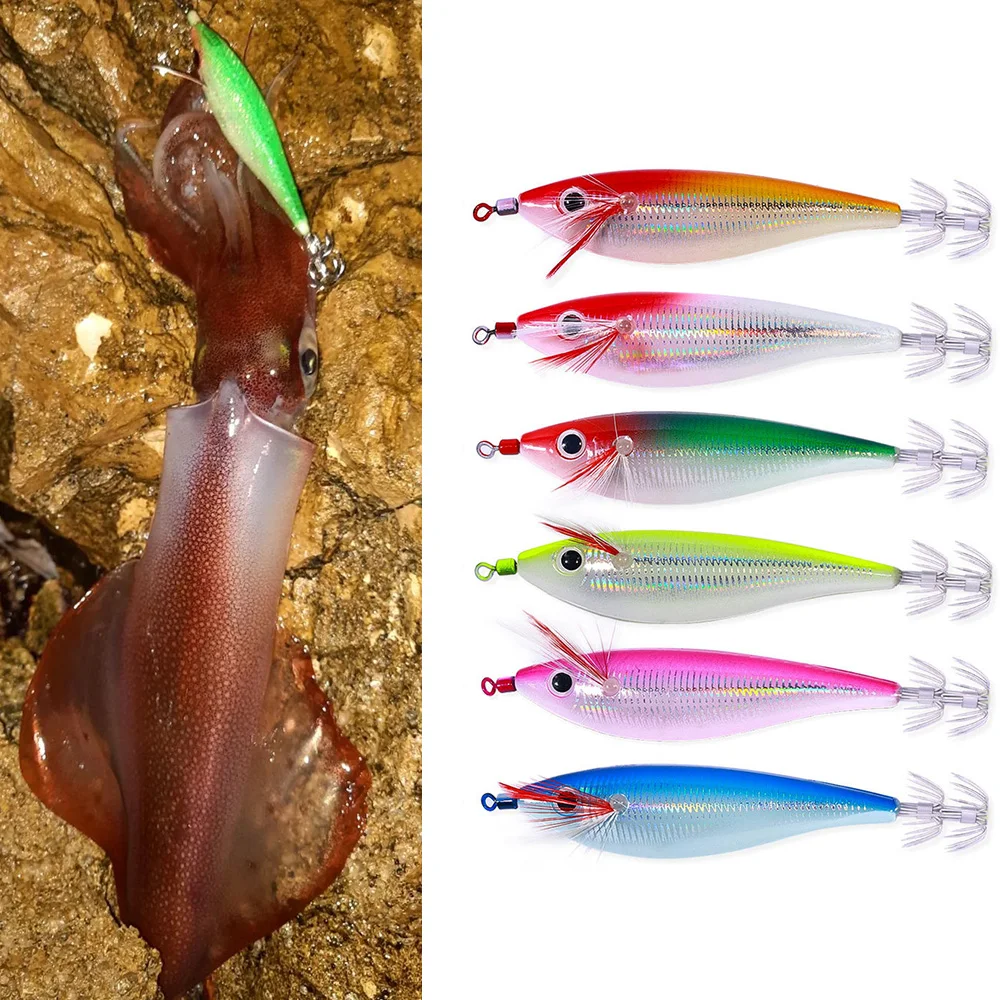 Artificial-Squid-Jig-10cm-10g-Eging-Squid-Fishing-Noctilucent-Squid-Hook-Cuttlefish-Jig-Lure-For ...