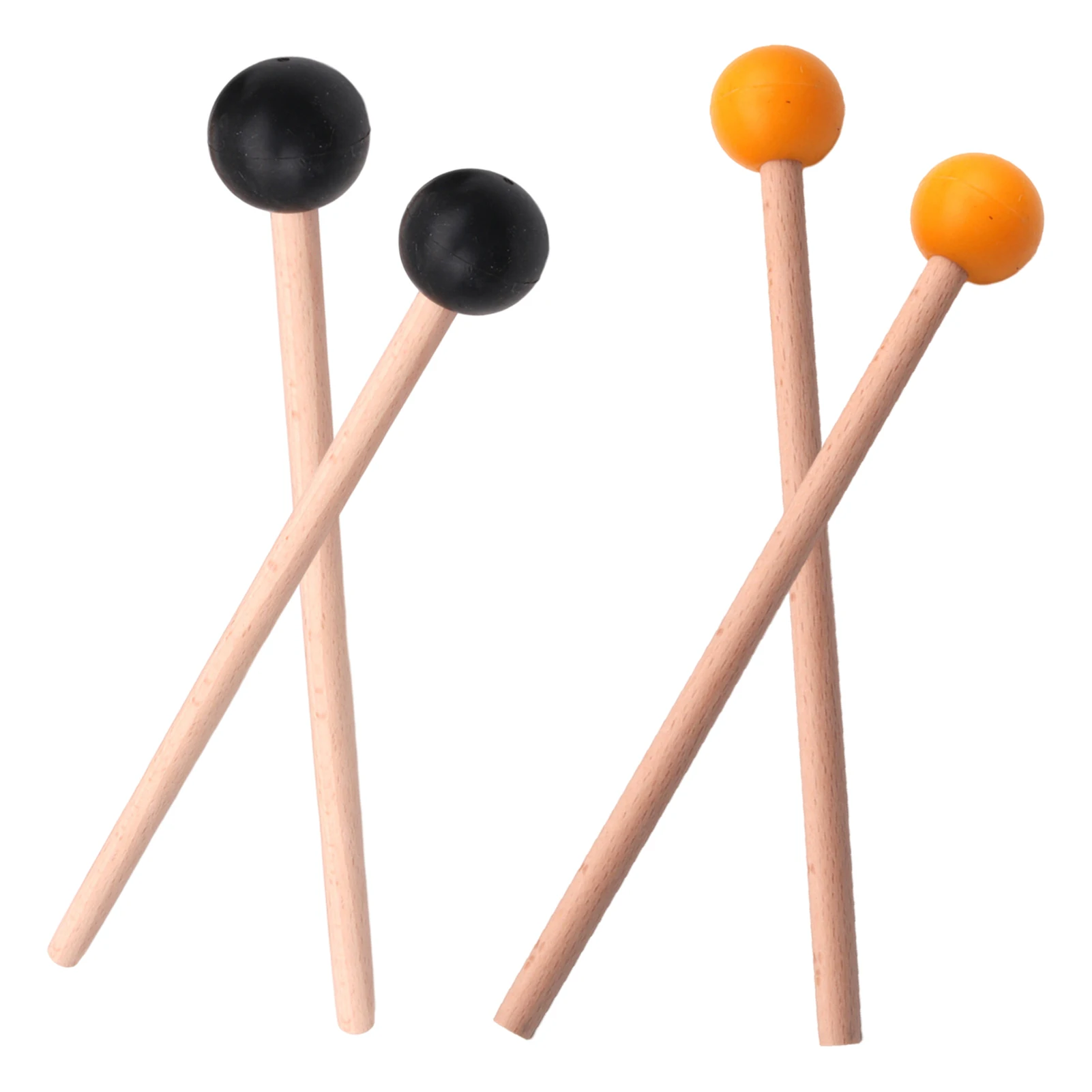 Gong-Mallet-Wood-Mallets-Percussion-Sticks-Rubber-Head-Marimba-Hammer ...