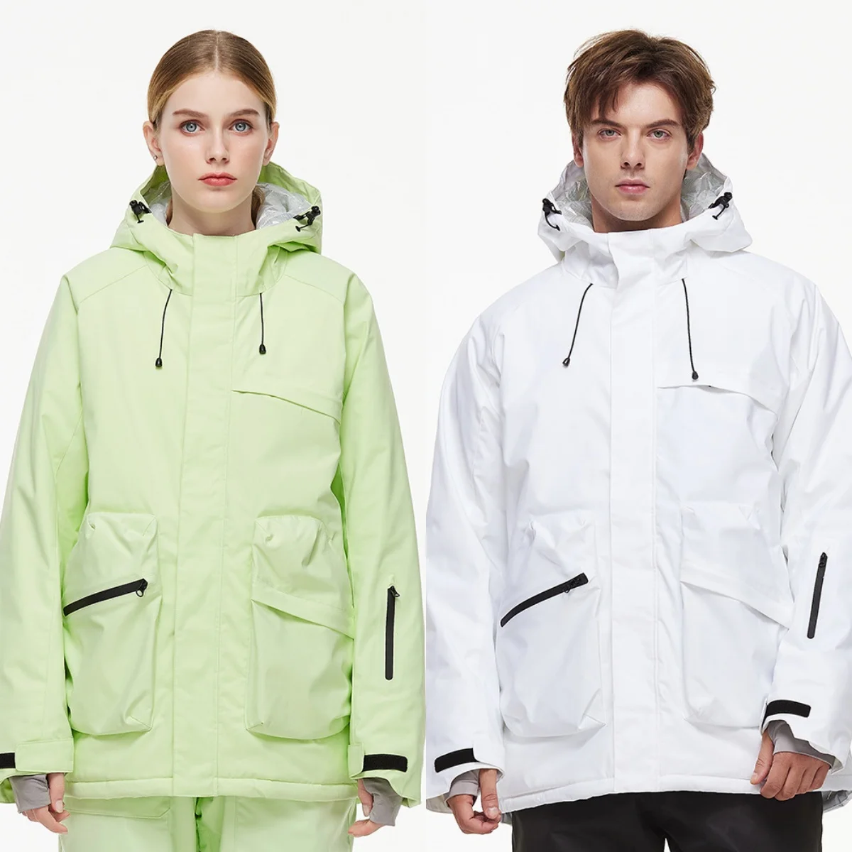 Waterproof Windproof Snow Jacket for Men and Women, Snowboarding ...