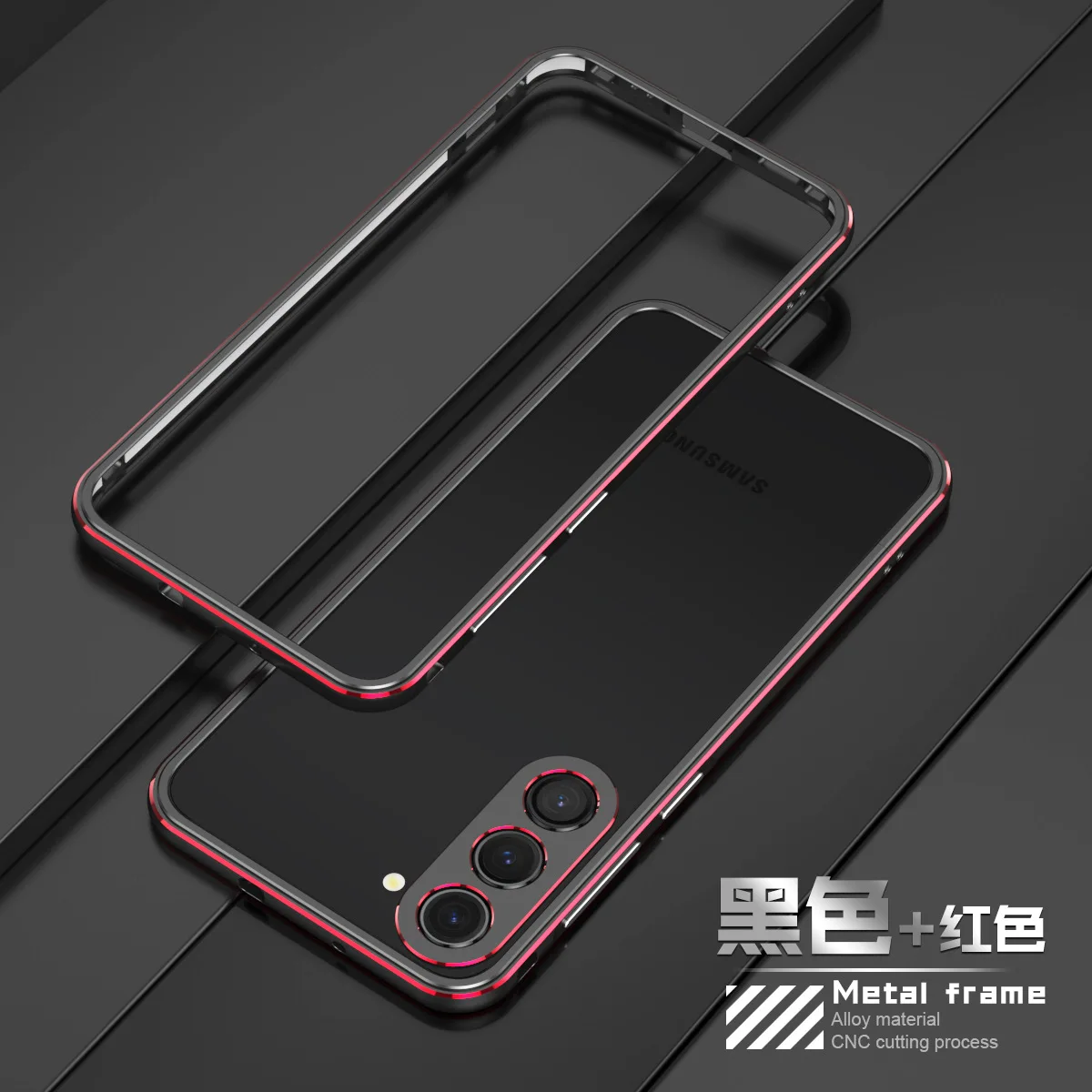 For Samsung Galaxy s23 Ultra Case Metal Frame Double Color Aluminum ...