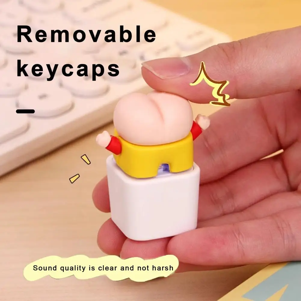Funny-Keycap-Fidget-Toy-Wooden-Fish-Keycap-Fidget-Toy-with-Light-Sound ...