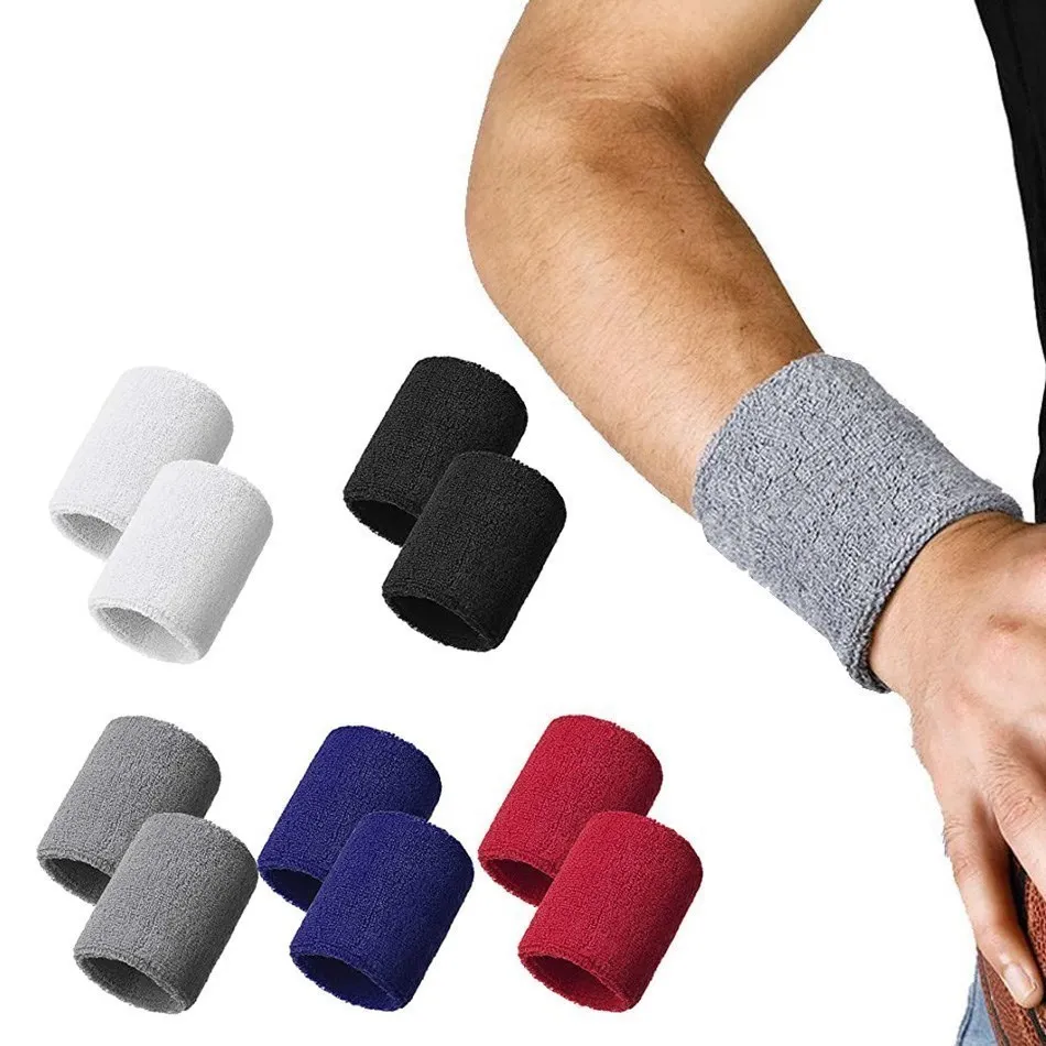 WorthWhile-1-Pair-Cotton-Elastic-Wristband-Support-Basketball-Wrist ...