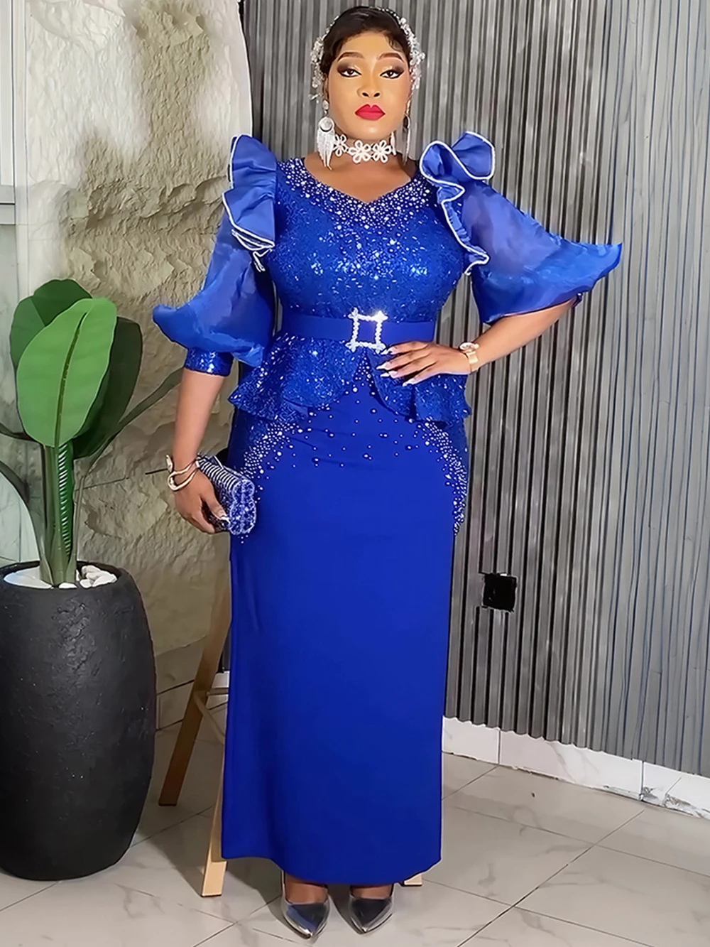 Elegant Party Dresses For Women 2025 Luxury Sequin Beads Prom Dress ...