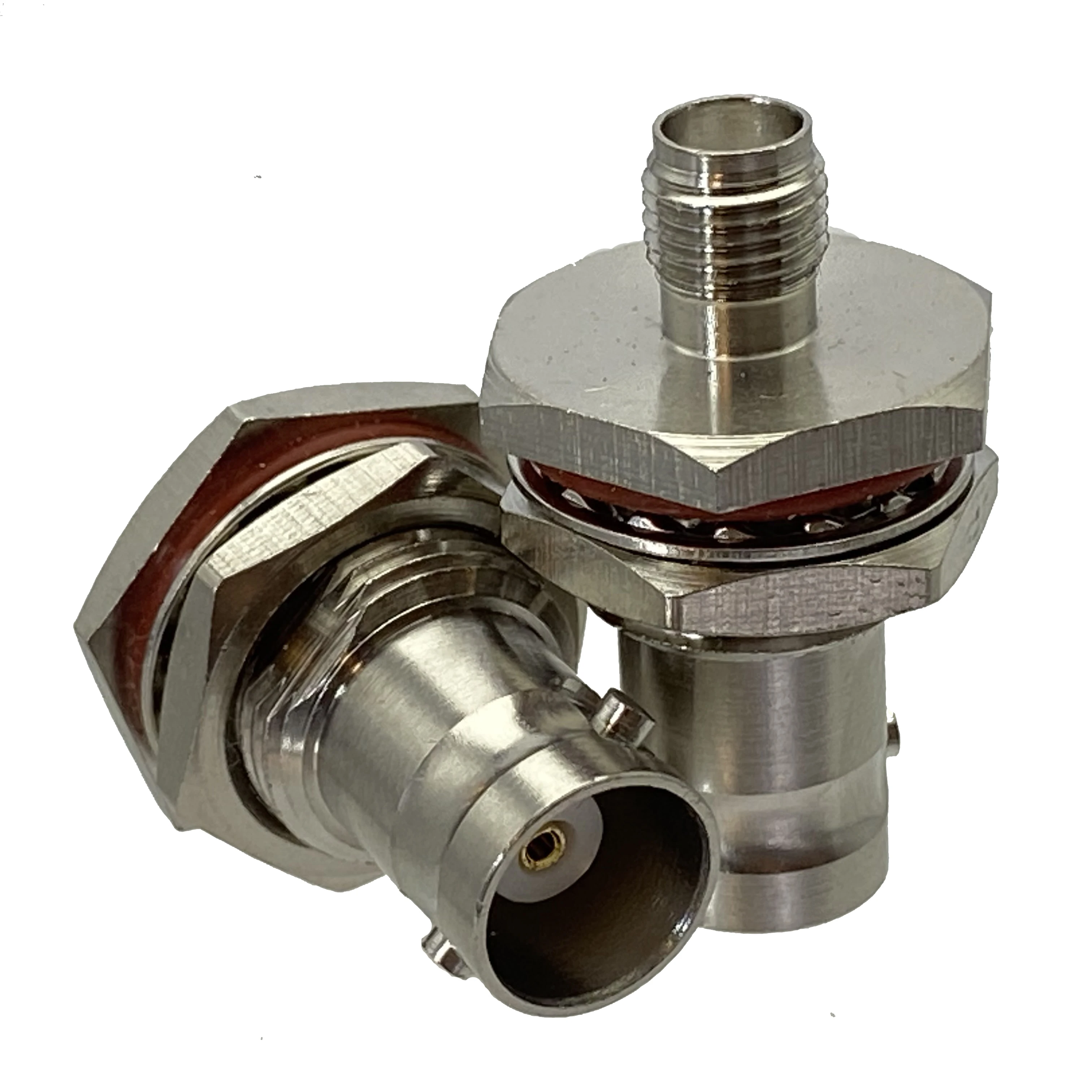 1Pcs-Adapter-BNC-Female-to-SMA-Female-jack-Nut-Bulkhead-RF-Coaxial ...