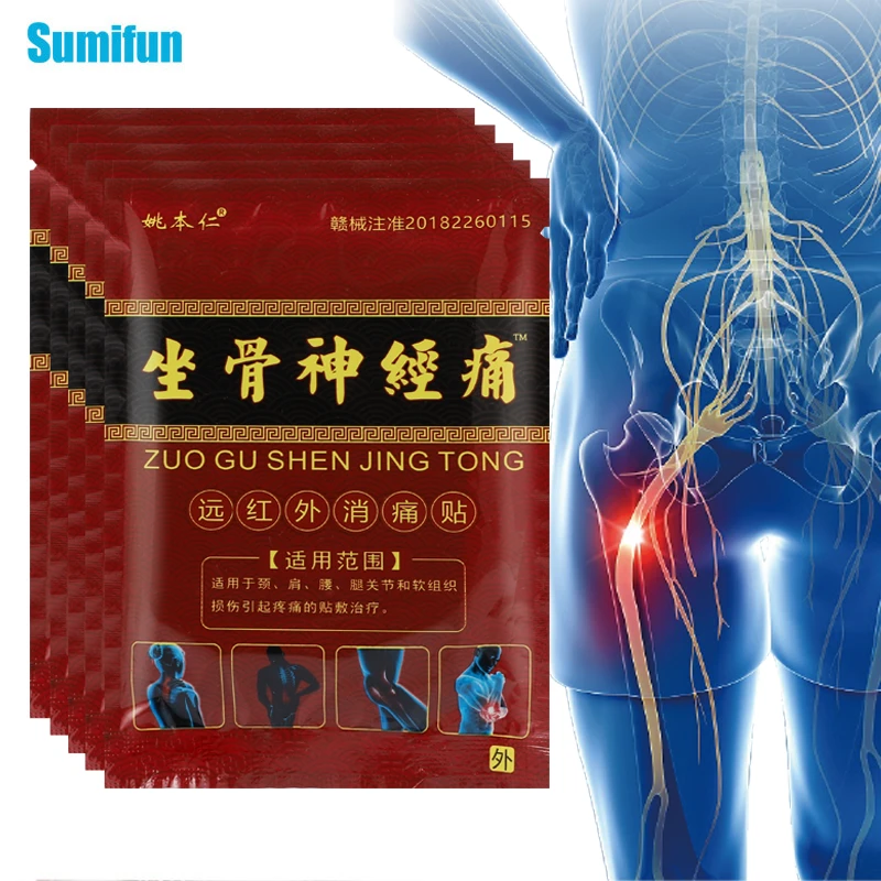8/24/40pcs Sciatica Analgesic Patch Hip Muscle Joint Pain Relief ...