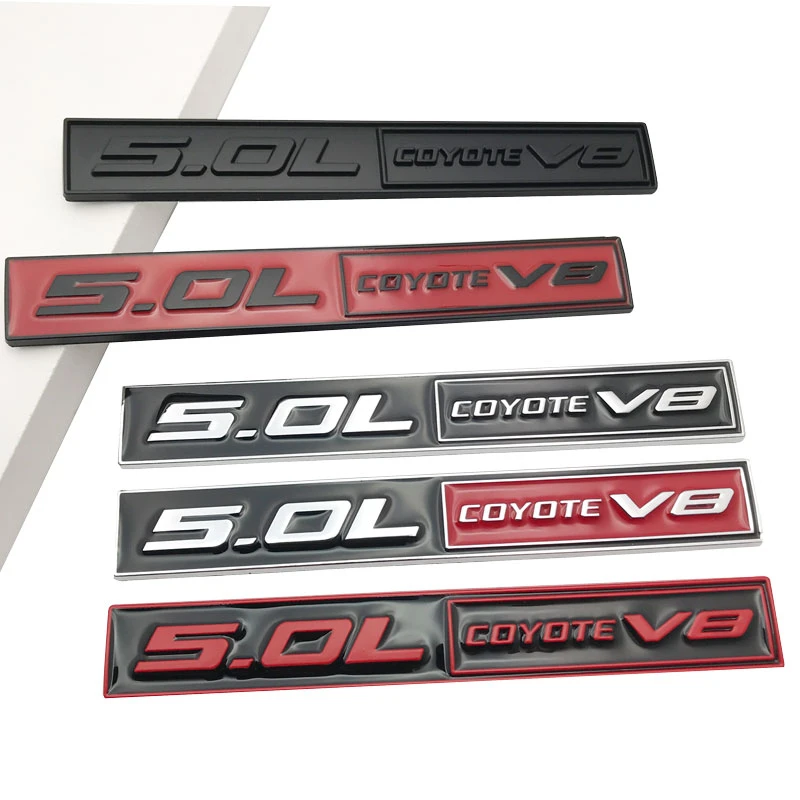 5.0l Coyote V8 Logo Emblem Badge Sticker For Mustang Gt 5.0 F150 Fx4 ...