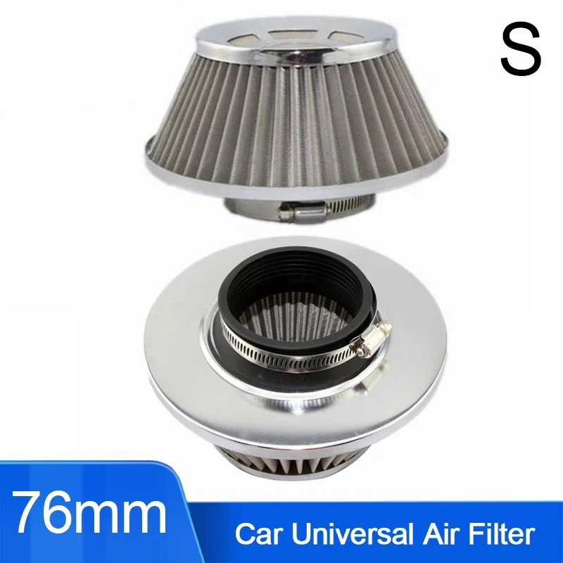 3-inch-Stainless-Steel-Cold-Air-Filter-76mm-Car-Cone-Air-Intake-Filters ...