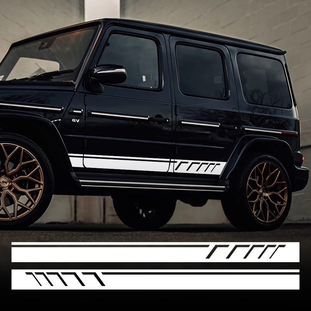 2PCS-Car-Side-Body-Decals-Stickers-For-Mercedes-Benz-G-Glass-G55-G63 ...