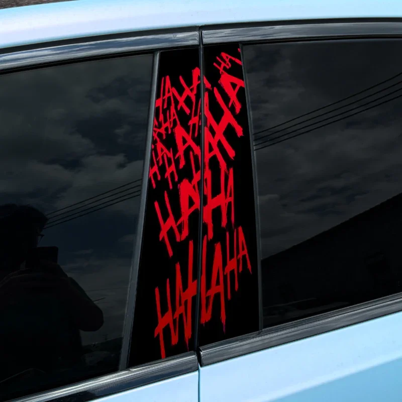 1PC-HAHAHA-Joker-Laughing-Car-Stickers-Car-Doors-Pillar-Sunscreen-Vinyl ...