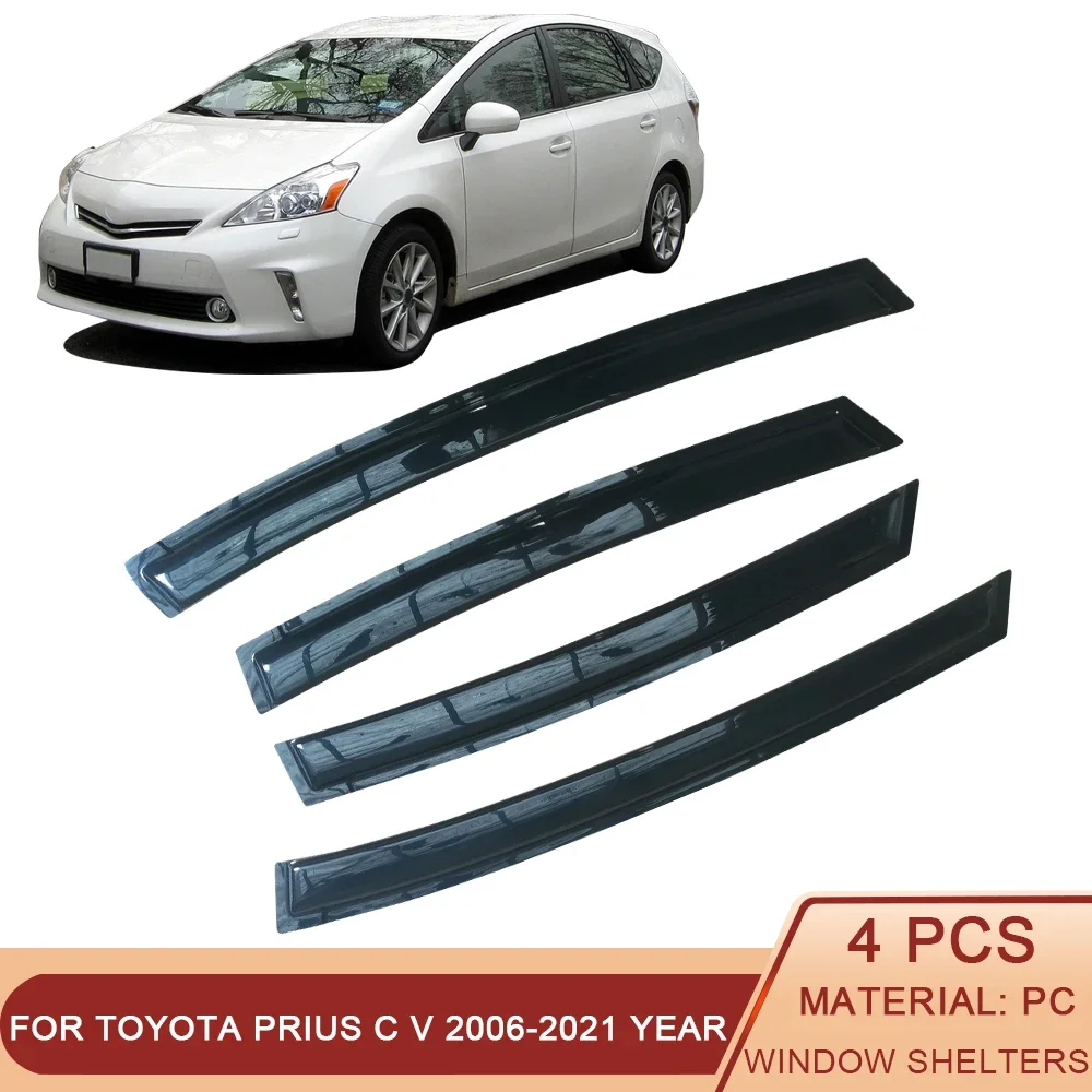 For-Toyota-Prius-C-Prius-V-Plus-2006-2021-Side-Window-Wind-Deflectors ...