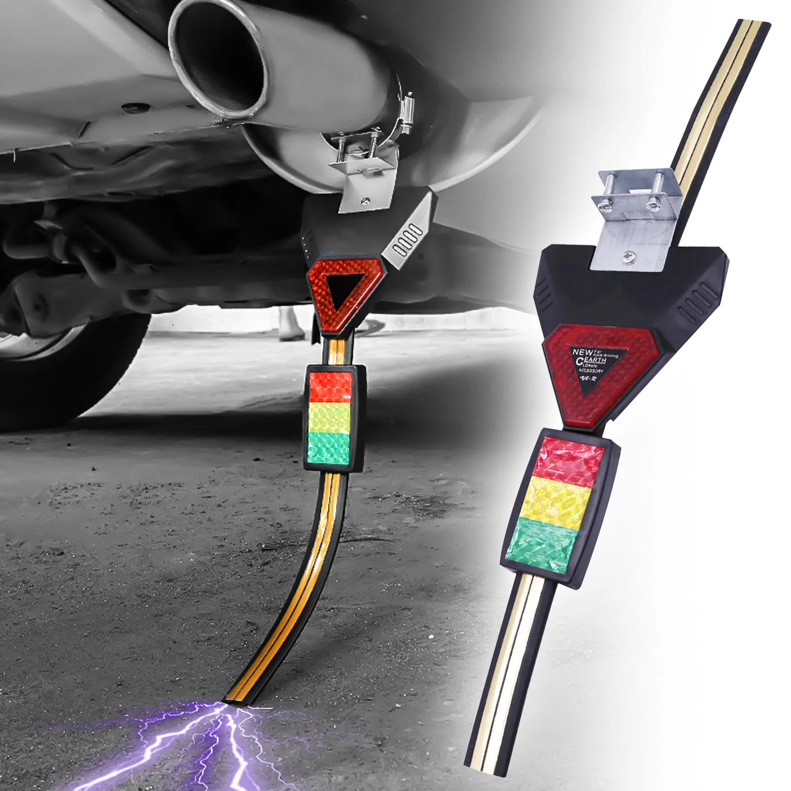 Car Grounding Earth Belt Anti Static Strap Auto Electrostatic Rubber Strap Ground Wire with ...