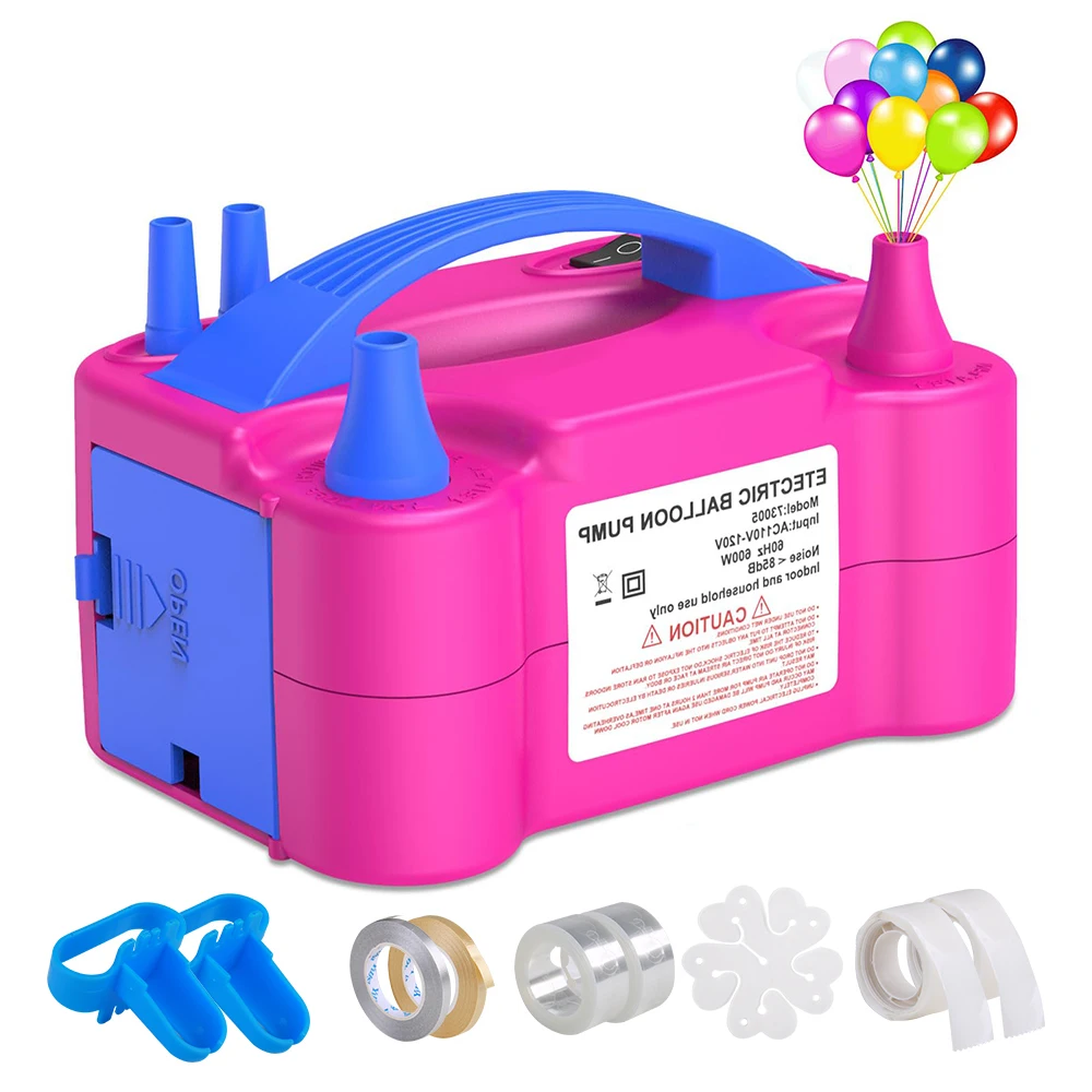 High-Voltage-Double-Hole-AC-Inflatable-Electric-Balloon-Pump-US-Plug ...