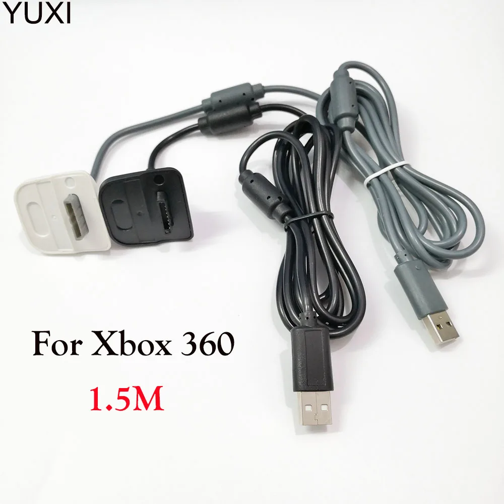 YUXI 1PCS 1.5m USB Play Charging Charger Cable Cord for XBOX 360 ...