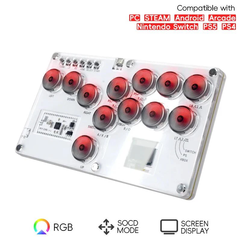 Mando-Arcade-para-PS4-PS3-Switch-Steam-Joystick-Mini-teclado-accesorios ...