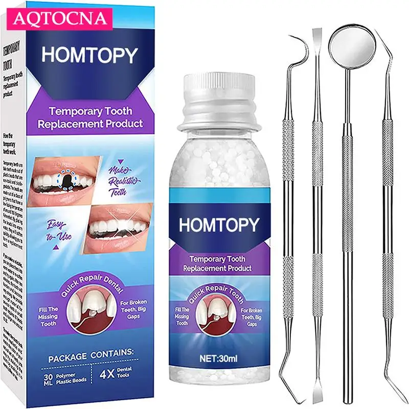 Temporary-Tooth-Repair-Kit-Moldable-False-Teeth-for-Missing-Broken ...