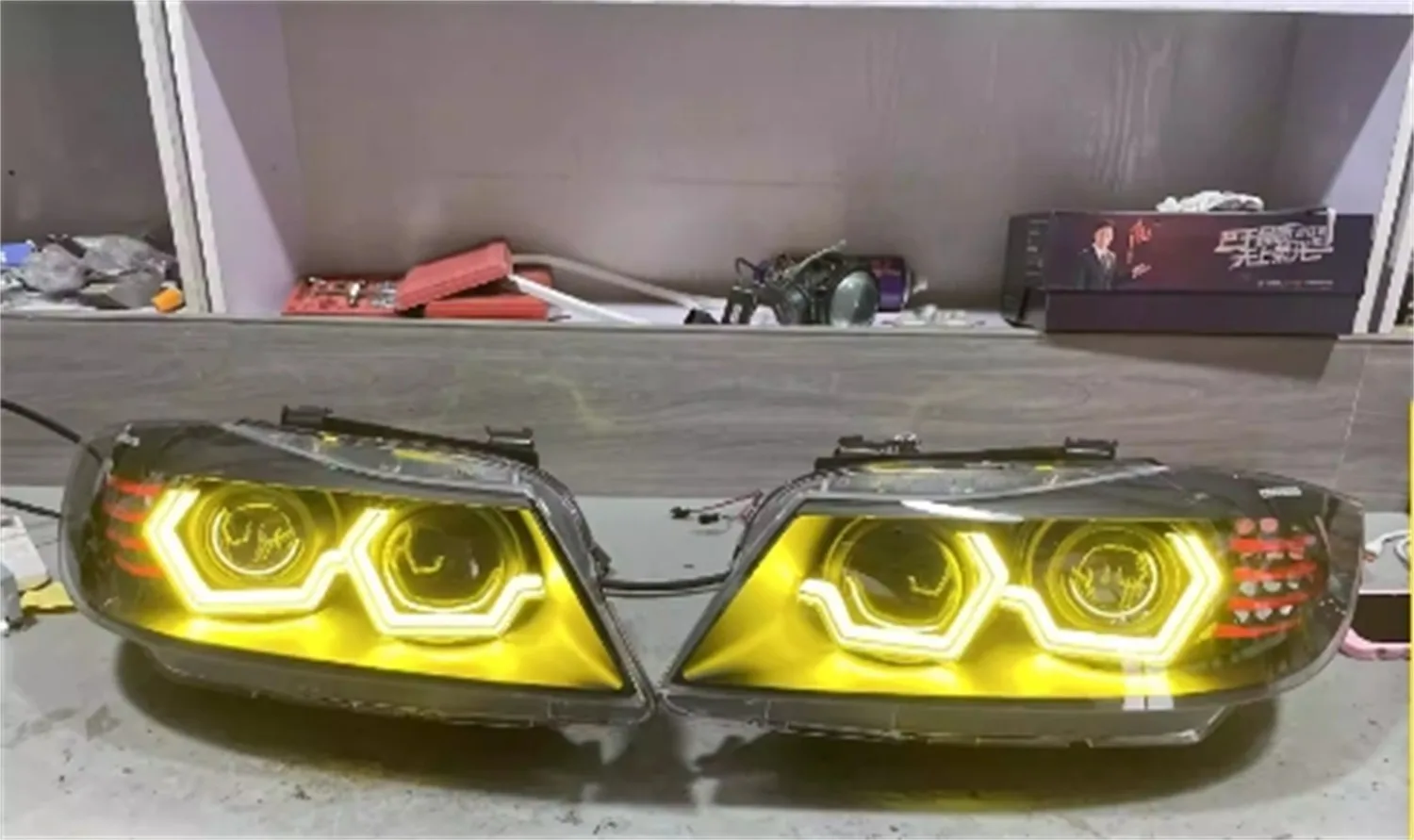 Car-Front-Led-Headlight-for-BMW-E90-modified-OSS-Daytime-Running-DRL ...