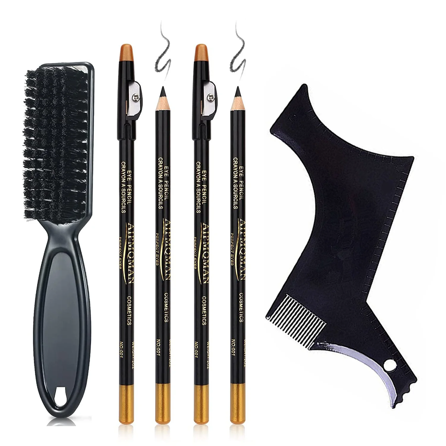 Beard-Shaper-Kit-Beard-Stencil-Tool-For-Men-Beard-Guide-Shaping-Styling ...