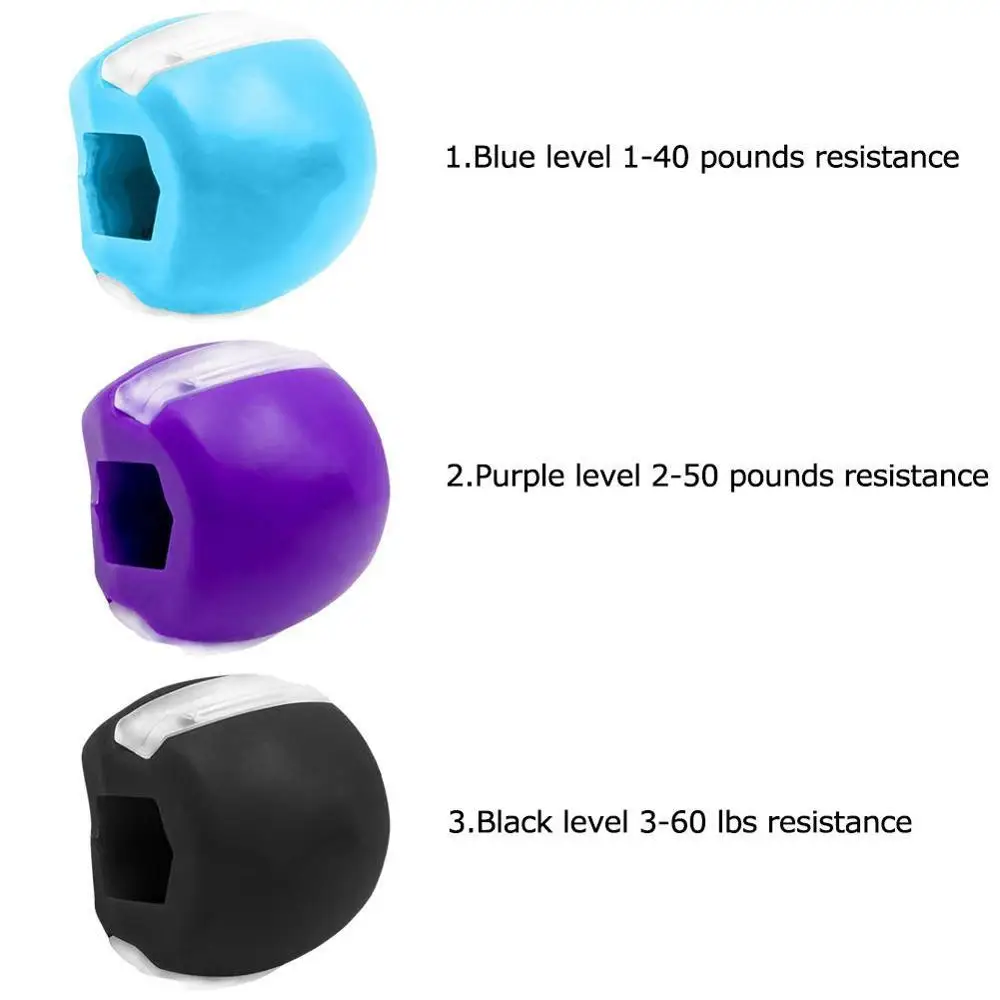 Jaw Exercise Ball Food-grade Silica JawLine Muscle – AllFitness.Solutions