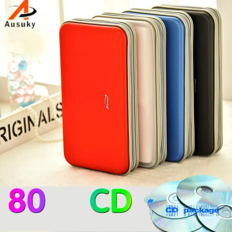 A-Ausuky-Car-Storage-CD-Bag-Portable-80-Disc-Capacity-DVD-CD-Case-for ...