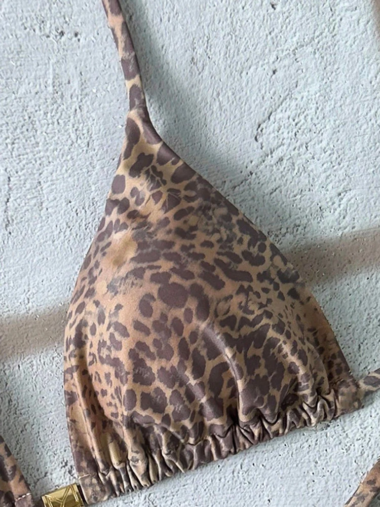 Sexy Leopard Push Up Bikinis Two Piece Bathing Suits 2026 Micro Bikini ...