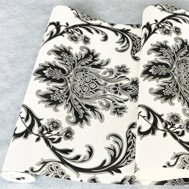 Red And White Damask Pattern