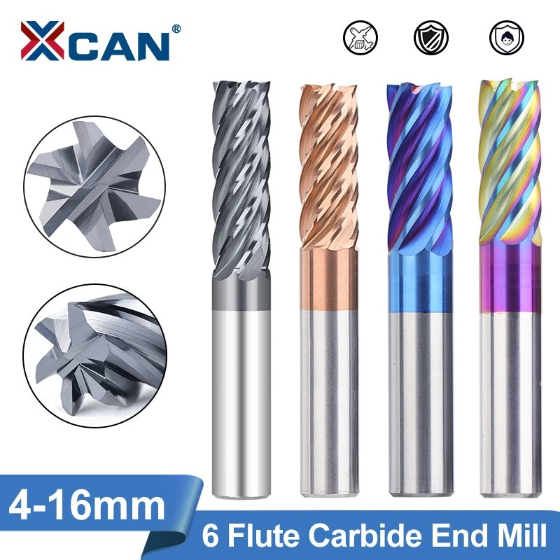 Carbide Milling Cutter 6 Flutes | Tungsten Carbide Milling Cutter ...