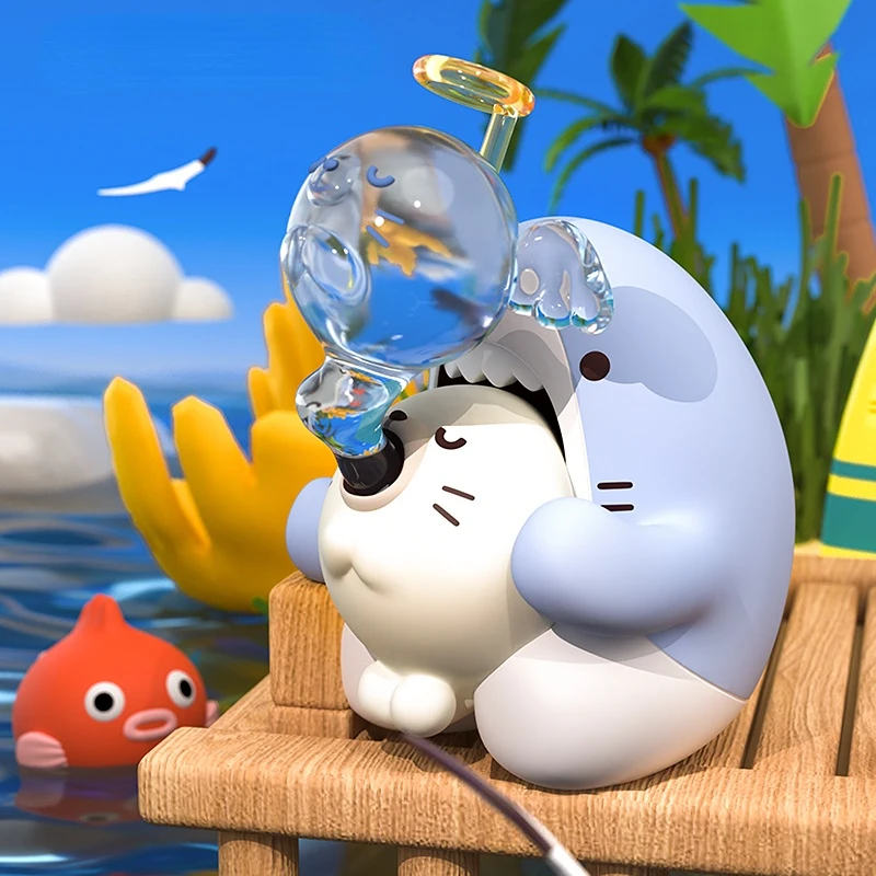 SAME Z 샤크맨과 씰 맨의 부드러운 맛 시리즈 블라인드 박스 장난감, 확인 된 스타일 미스터리 박스, 귀여운 애니메이션 ...