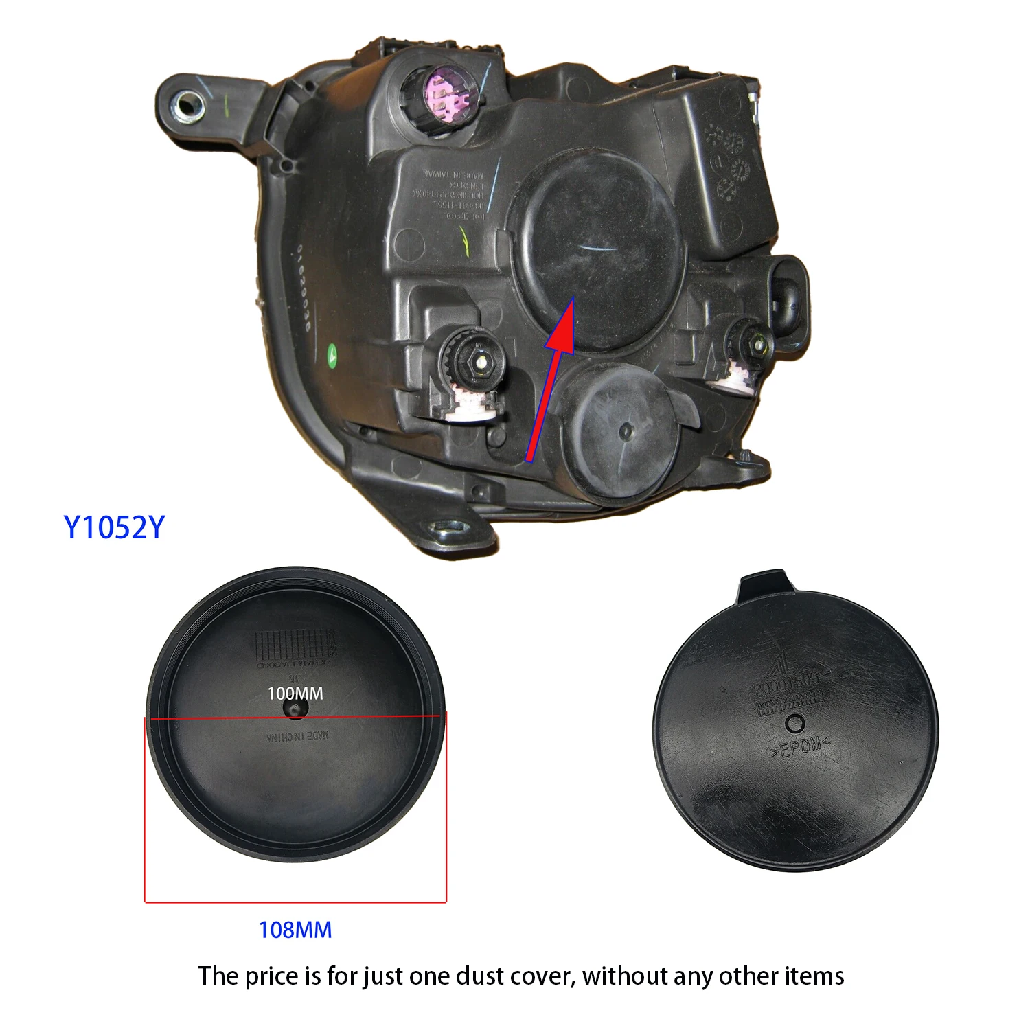 For-Fiat-500-Abarth-Headlight-Dust-Cover-Bulb-Cap-Headlamp-Shell ...