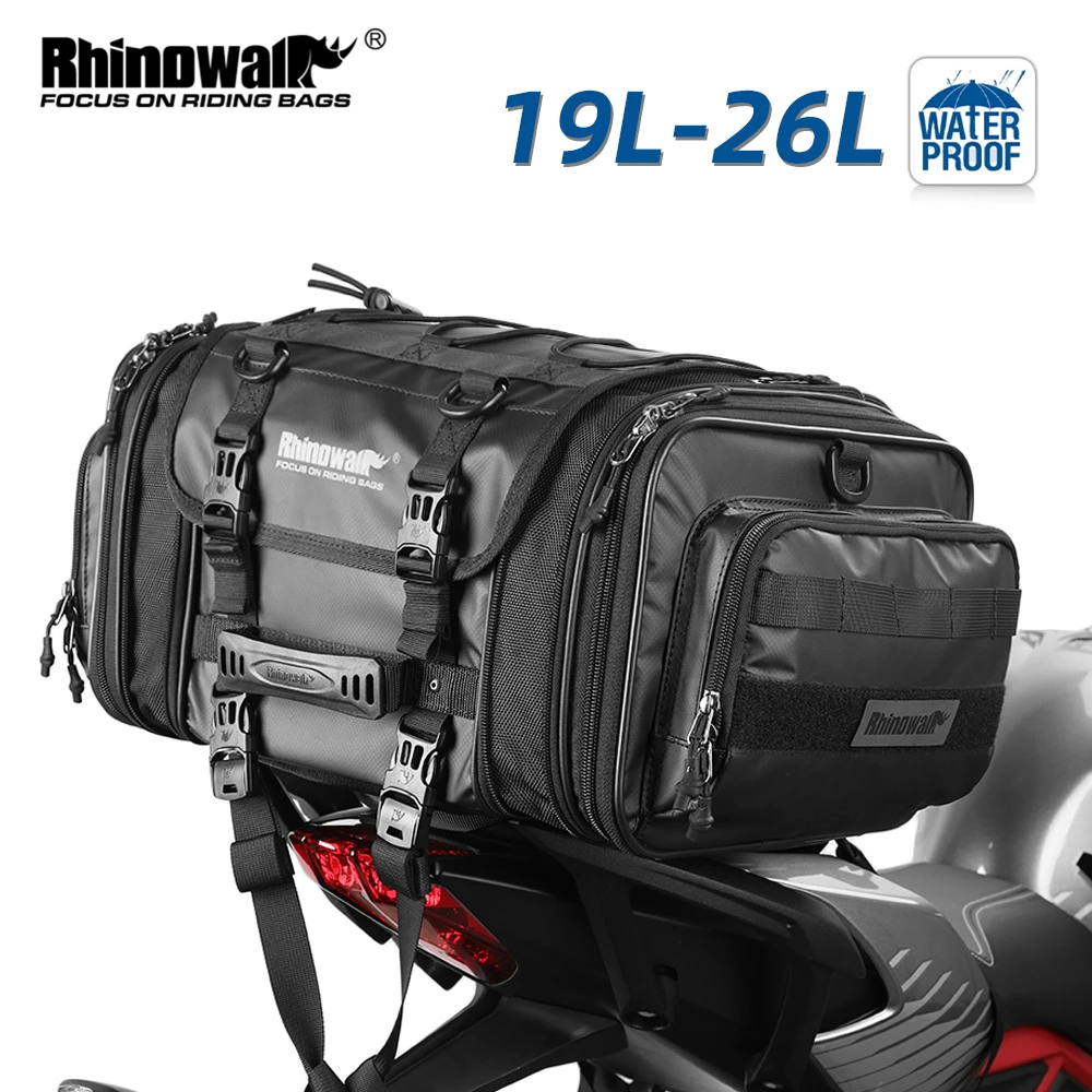 Rhinowalk-Motorcycle-Rear-Seat-Bag-19L-26L-Waterproof-Tail-Saddlebag ...
