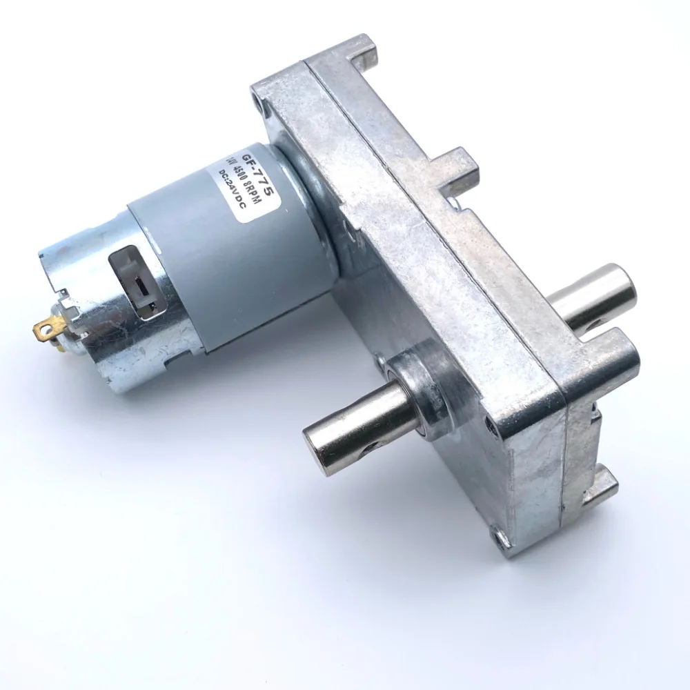 GF-775-Super-Torque-DC-Gear-Reducer-Motor-6V-12V-24V-Double-Shaft-CW ...