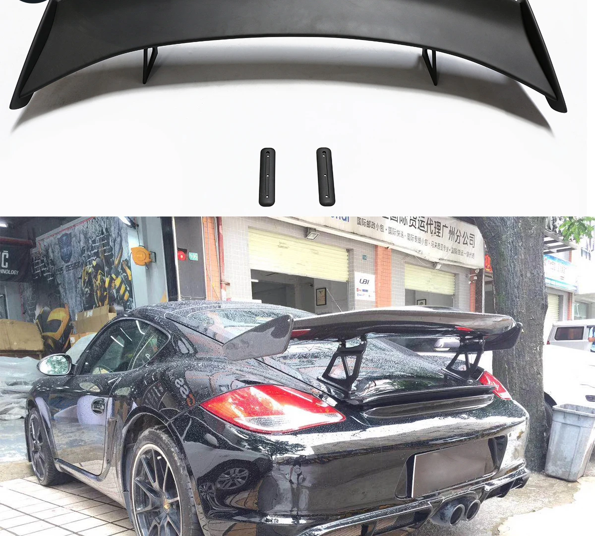 KM-For-Porsche-981-987-718-Models-FRP-Material-Roof-Spoiler-Top-Wing ...
