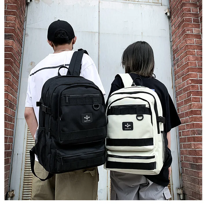 Fashion Trend Personality Korean Version Versatile Couple Backpack Bags