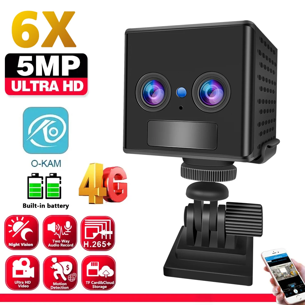 4G-HD-Mini-Dual-Lens-Camera-6X-Zoom-Motion-Intelligent-Detection-PIR ...