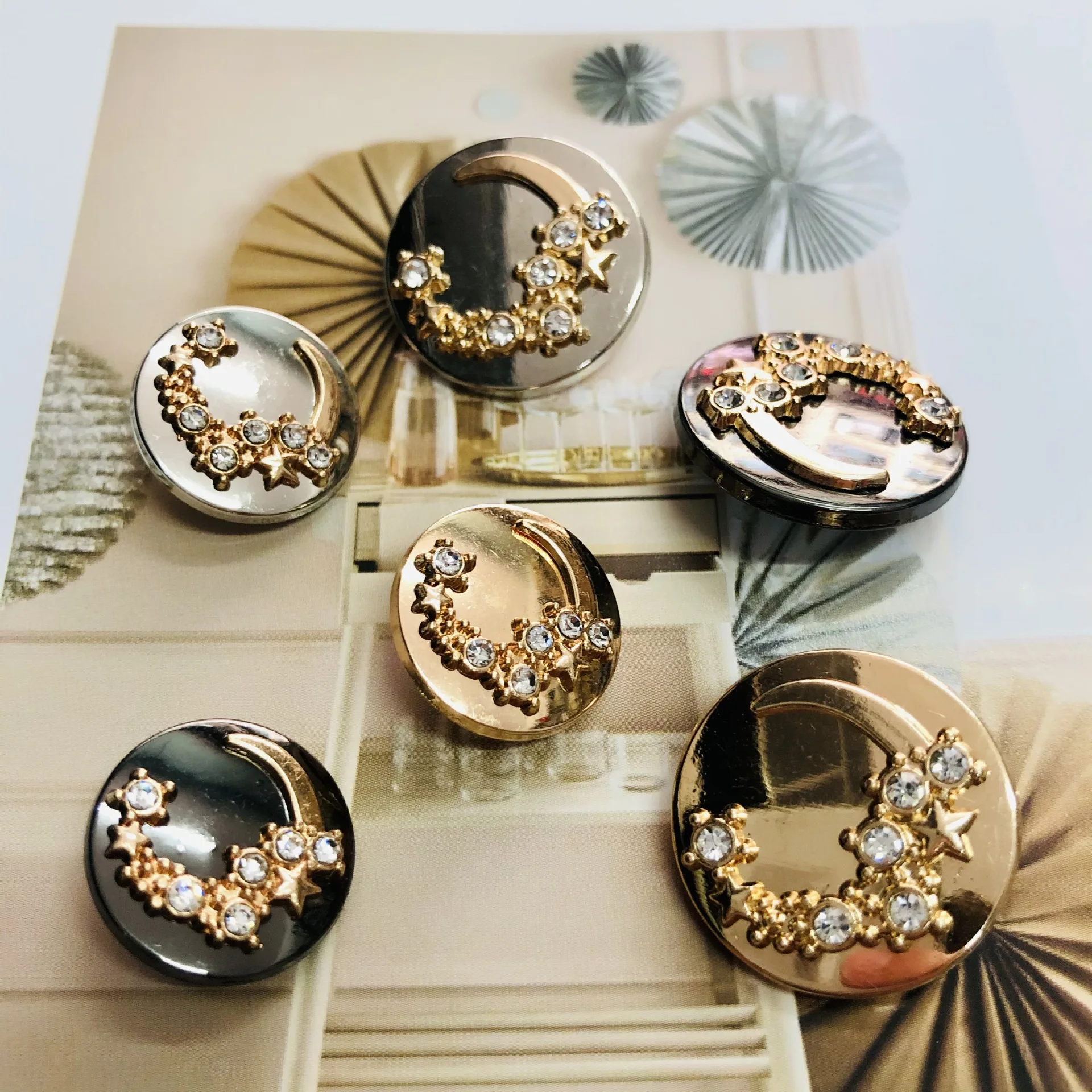 Rhinestone Clothing Decoration | Sewing Buttons Clothing Star - 6pcs ...